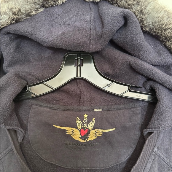 TWISTED HEART | Jackets & Coats | Twisted Heart Gray Utility Sweat Zip ...